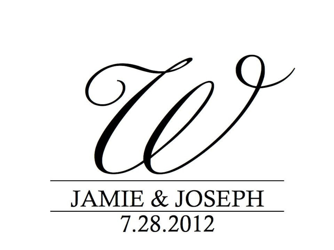 Custom Designed Wedding Monogram Digital File - Etsy