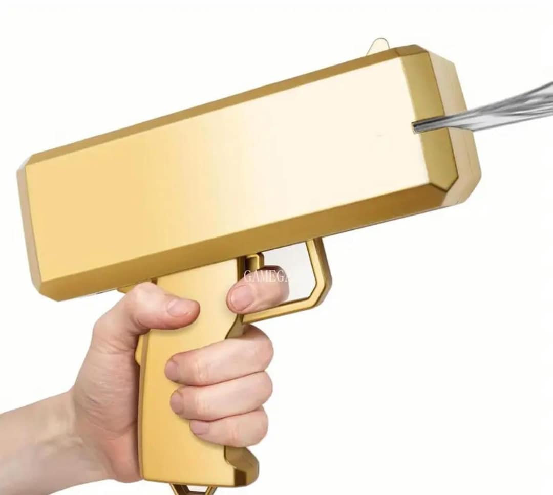 Gold Money Gun – Cash Shooting Party Gun for Weddings, Events ...