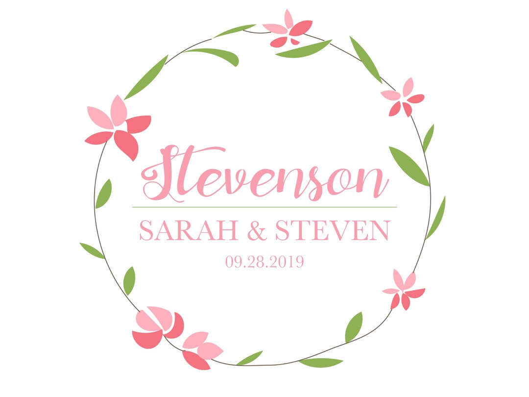 Custom Designed Digital Wedding Monogram Design Wedding Logo - Etsy