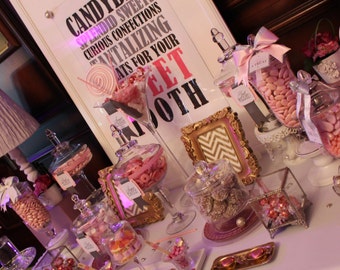 Candy Bar Sign for Wedding Candy Buffet Custom-made - Etsy
