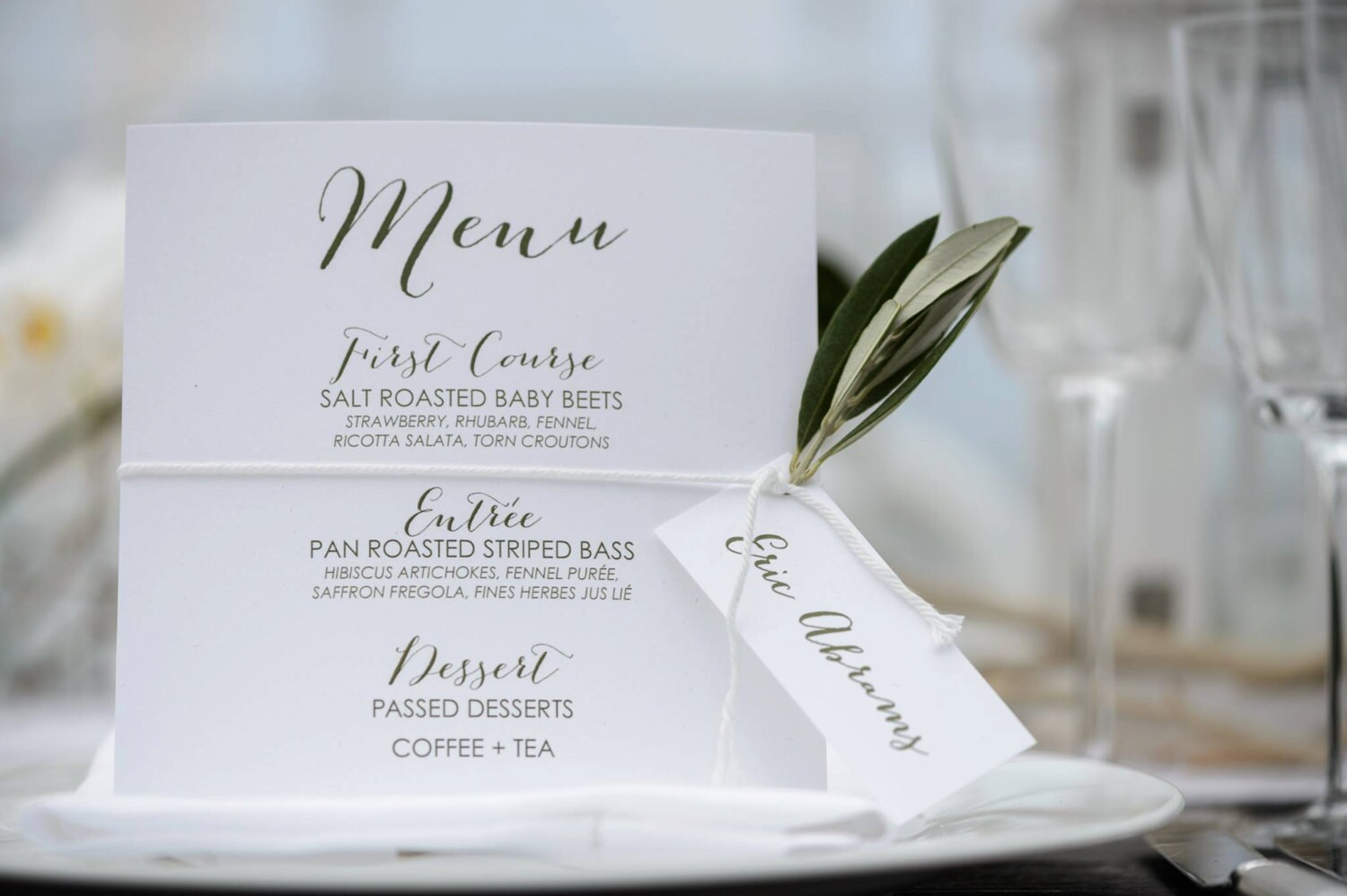 Wedding Reception Dinner Menu Printable Wedding Dinner Menu - Etsy