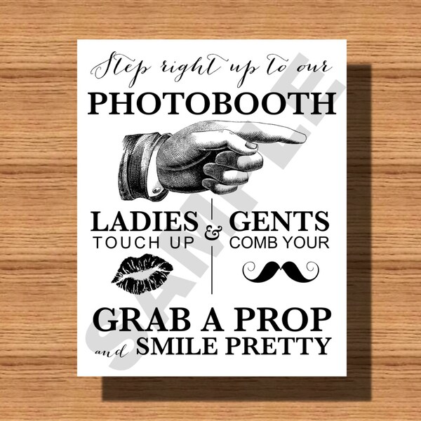 Step Right up Sign - Etsy