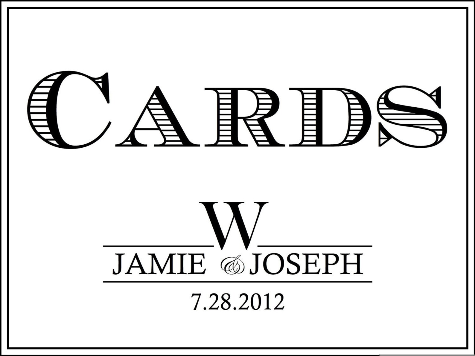 Wedding Reception Cards Sign DIY Print-ready - Etsy