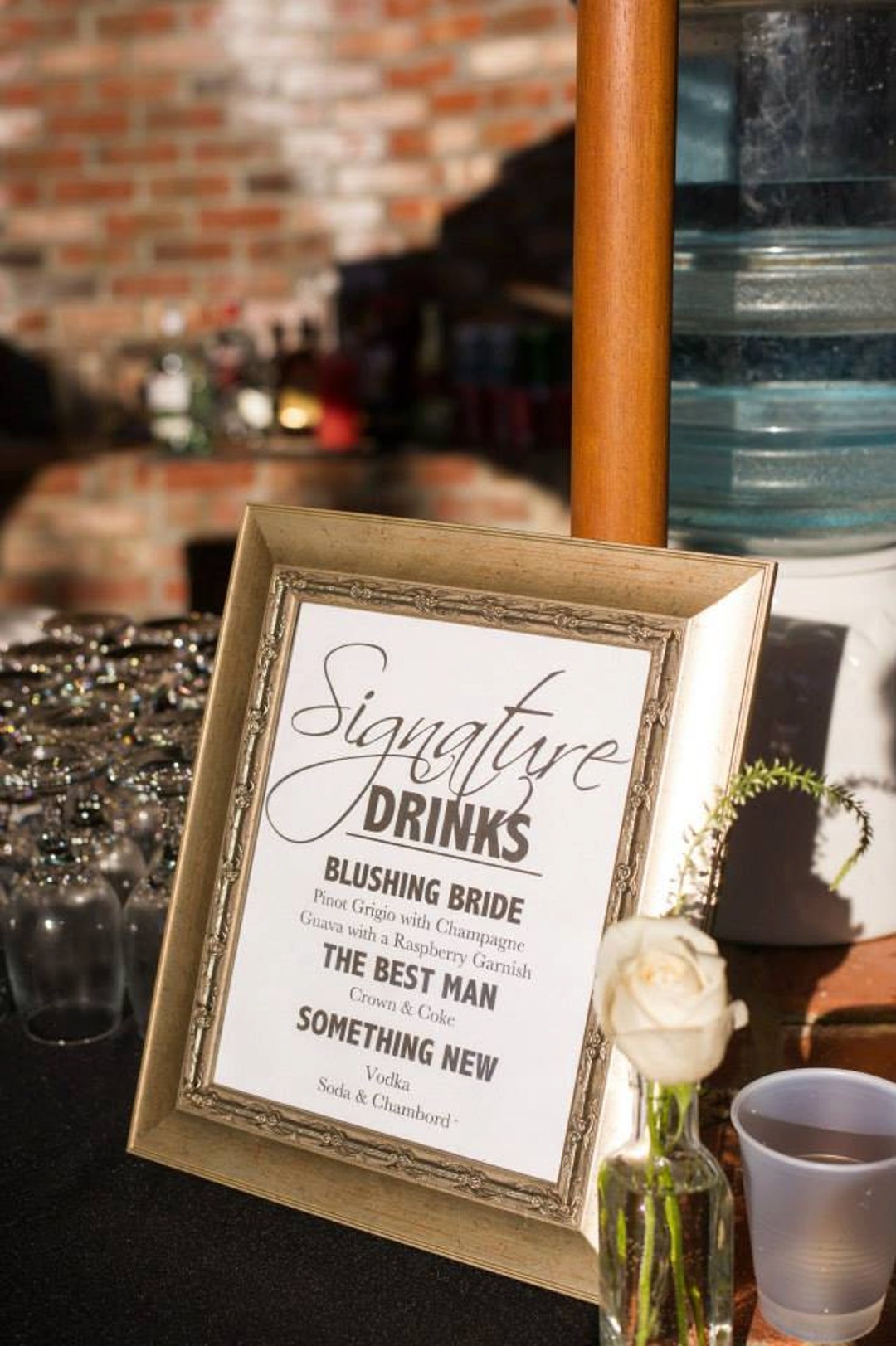 Wedding Signature Drink Sign, Wedding Signature Cocktail Sign ...