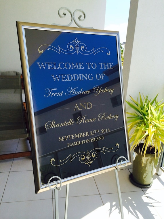 Wedding Reception Welcome Sign or Poster - Etsy