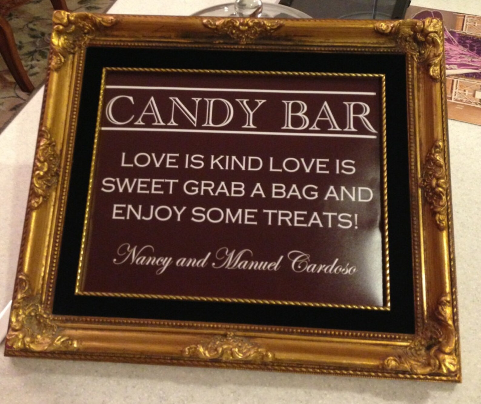 Wedding Candy Bar/buffet Sign or Poster DIY Print Ready - Etsy