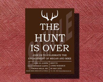 The Hunt is Over Invitation | Etsy