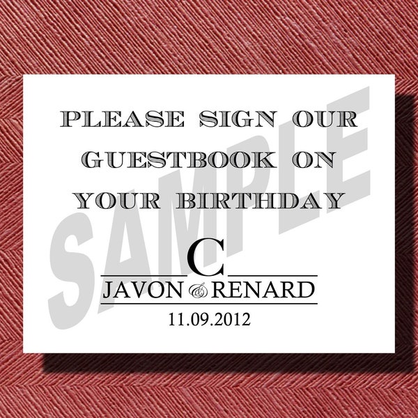 Guest Book Calendar - Etsy
