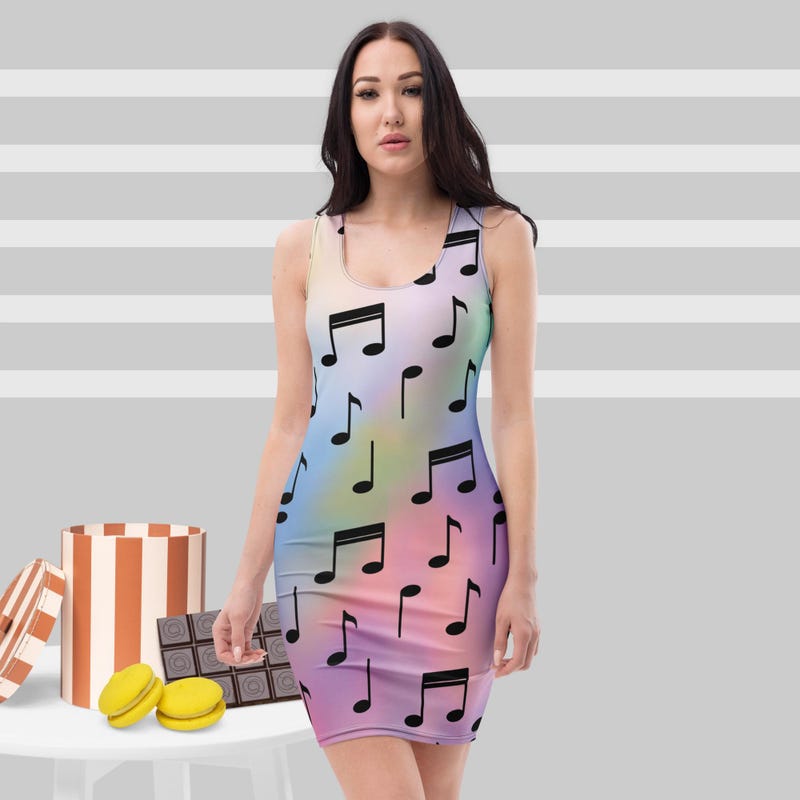 Music Note Dress - Etsy