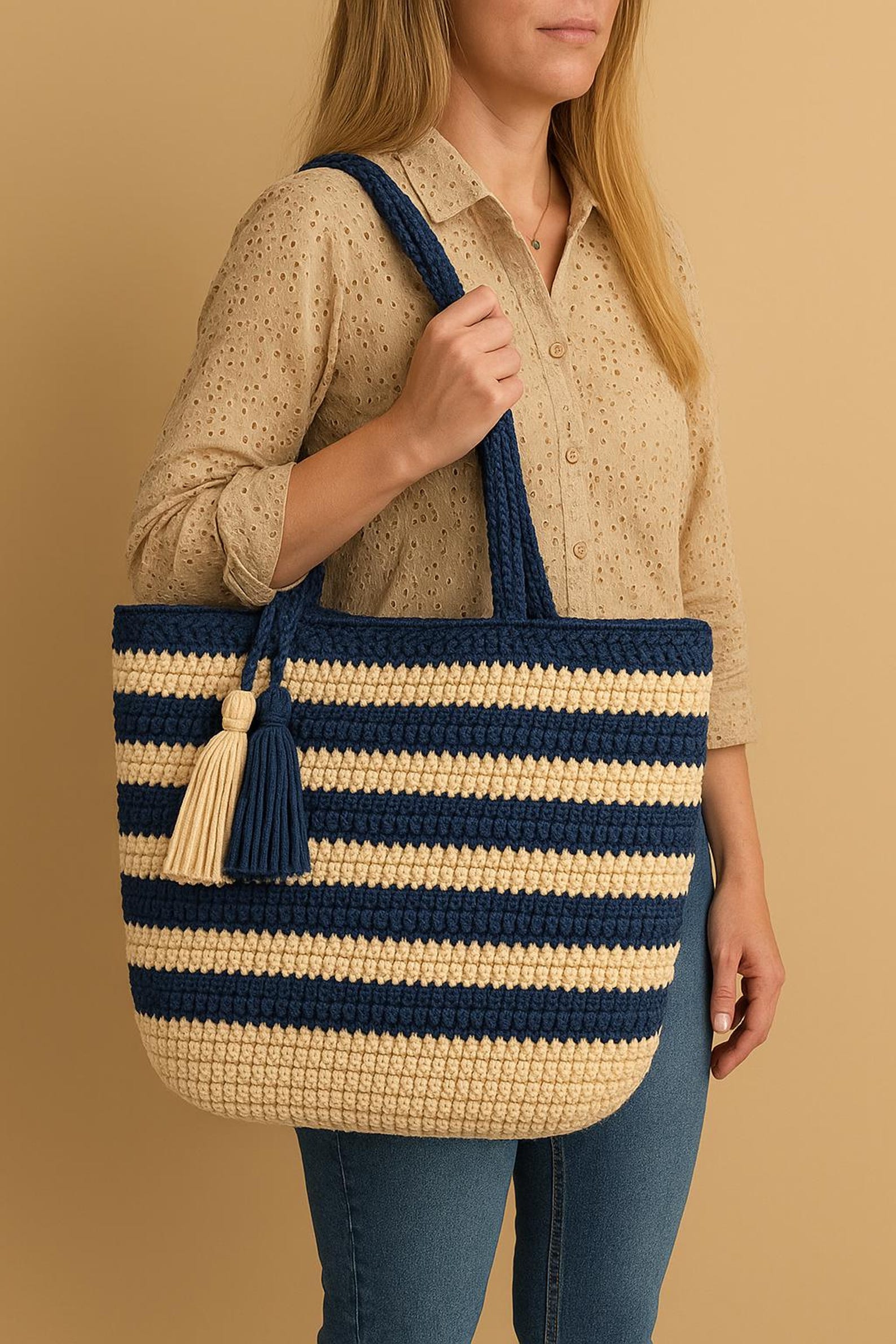Crochet Tote Bag Pattern (PDF): XXL Size - Etsy