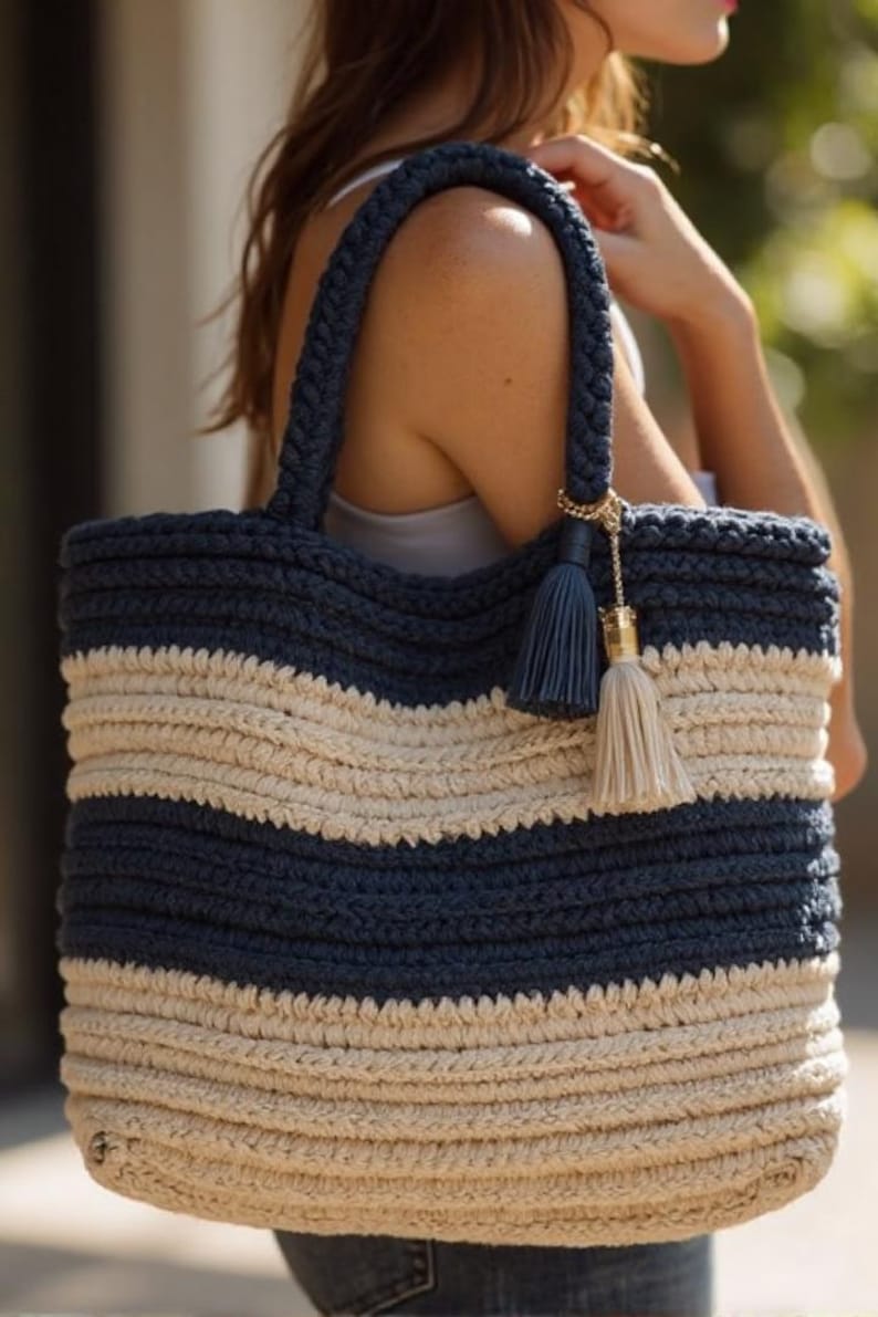 Crochet Tote Bag Pattern (PDF): XXL Size - Etsy