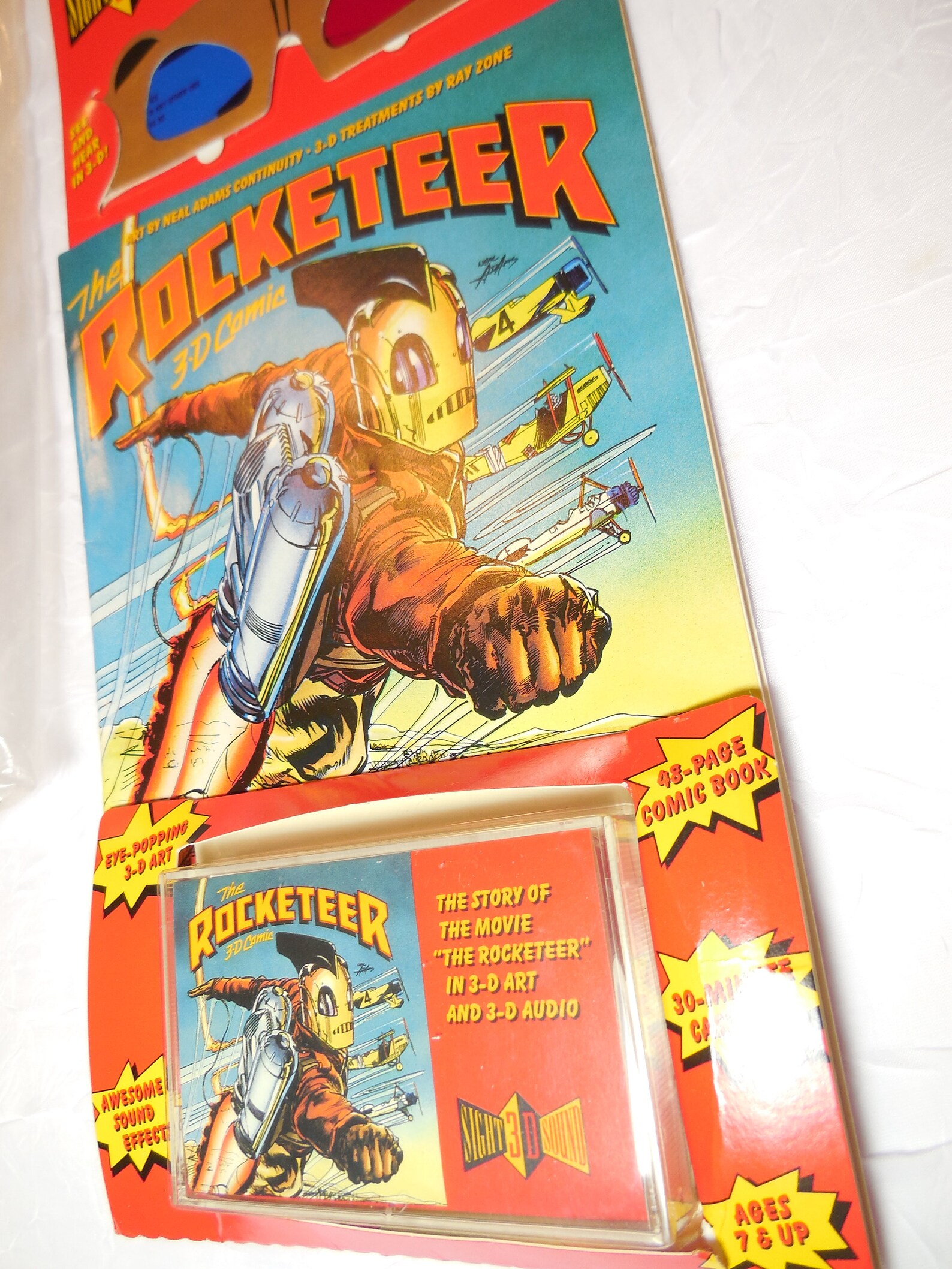 The Rocketeer 3D Comic Book, 3D Glasses, Cassette Tape Circa 1991 - Etsy