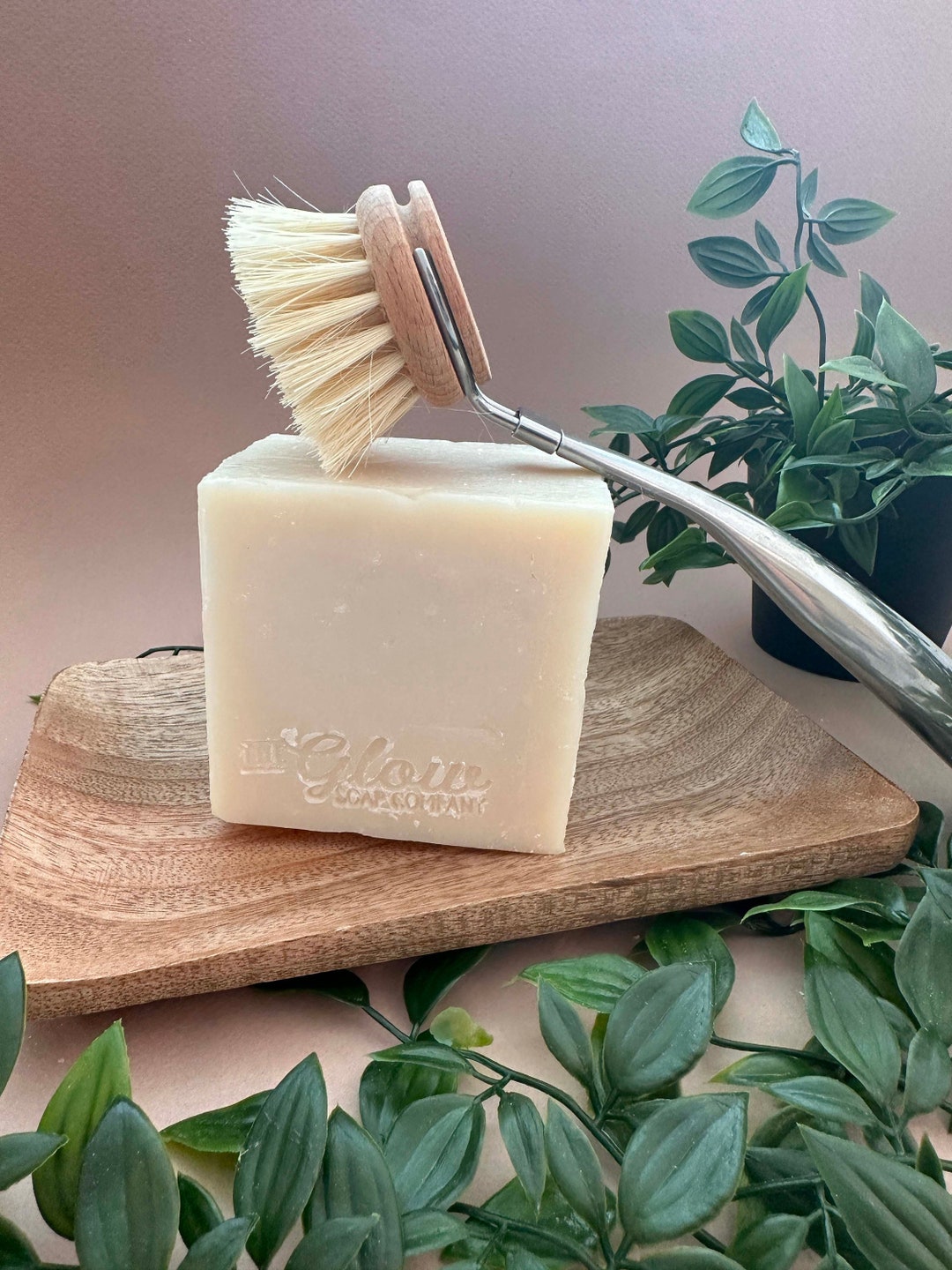 All Natural Solid Unscented Coconut Oil Dish Soap Block Eco Friendly No ...