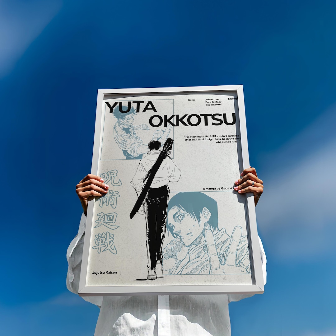 Poster Print Yuta Okkotsu Jujutsu Kaisen – Poster Anime Manga JJK, Wall ...