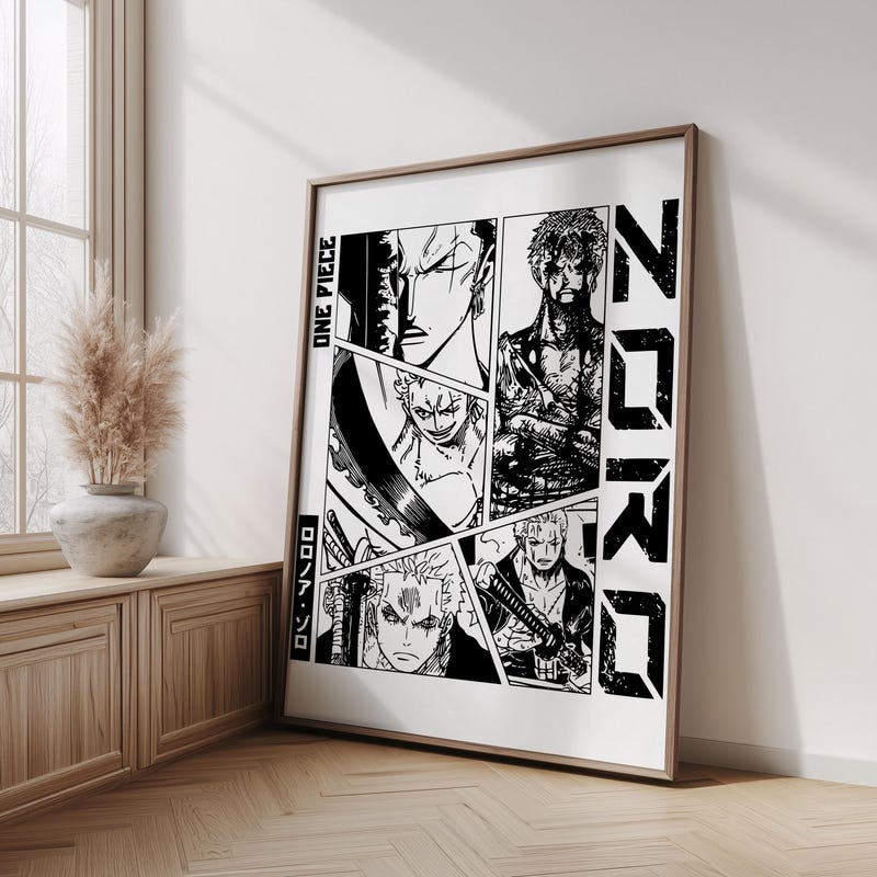 Zoro Black and White - Etsy