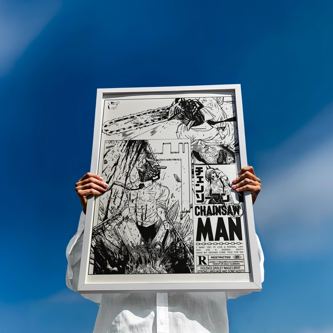 Affiche imprimer Chainsaw Man – Poster Manga Japonais | Denji Anime ...