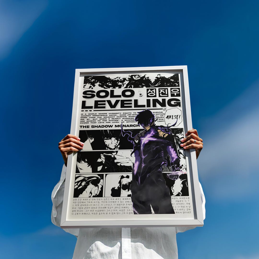 Poster Print Fanart Solo Leveling – Manhwa & Anime Poster | Sung Jin ...