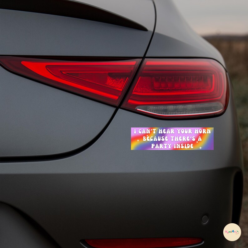 Funny Bumper Sticker SVG PNG Design: Party Inside (digital Download ...