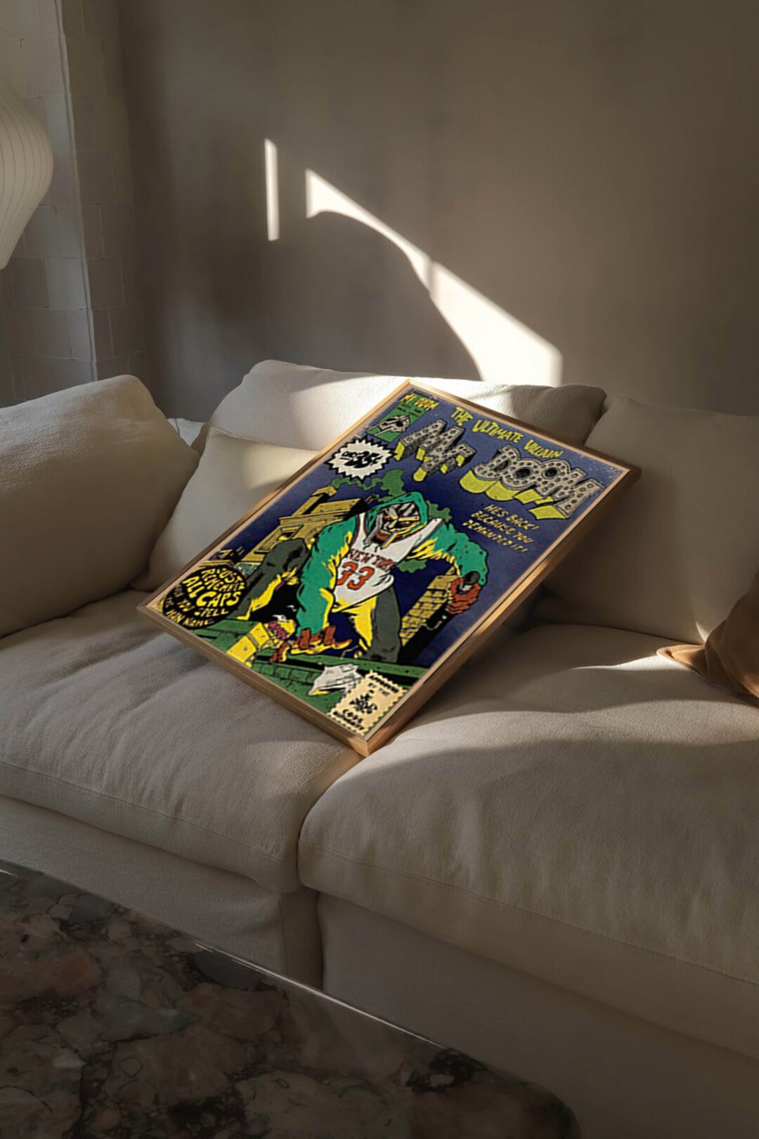 MF Doom Comic Art Book Poster, the Ultimate Villain Poster, Home Decor ...