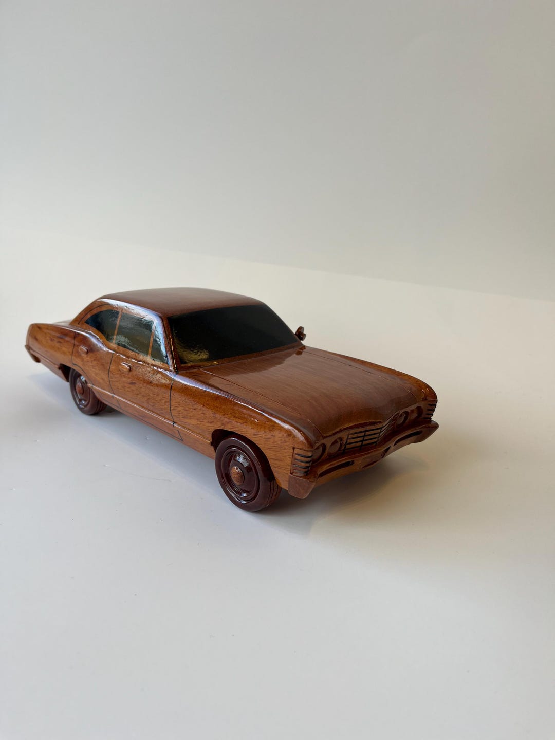Handcrafted Chevrolet Impala Wooden Car Model – 32 Cm | Classic ...