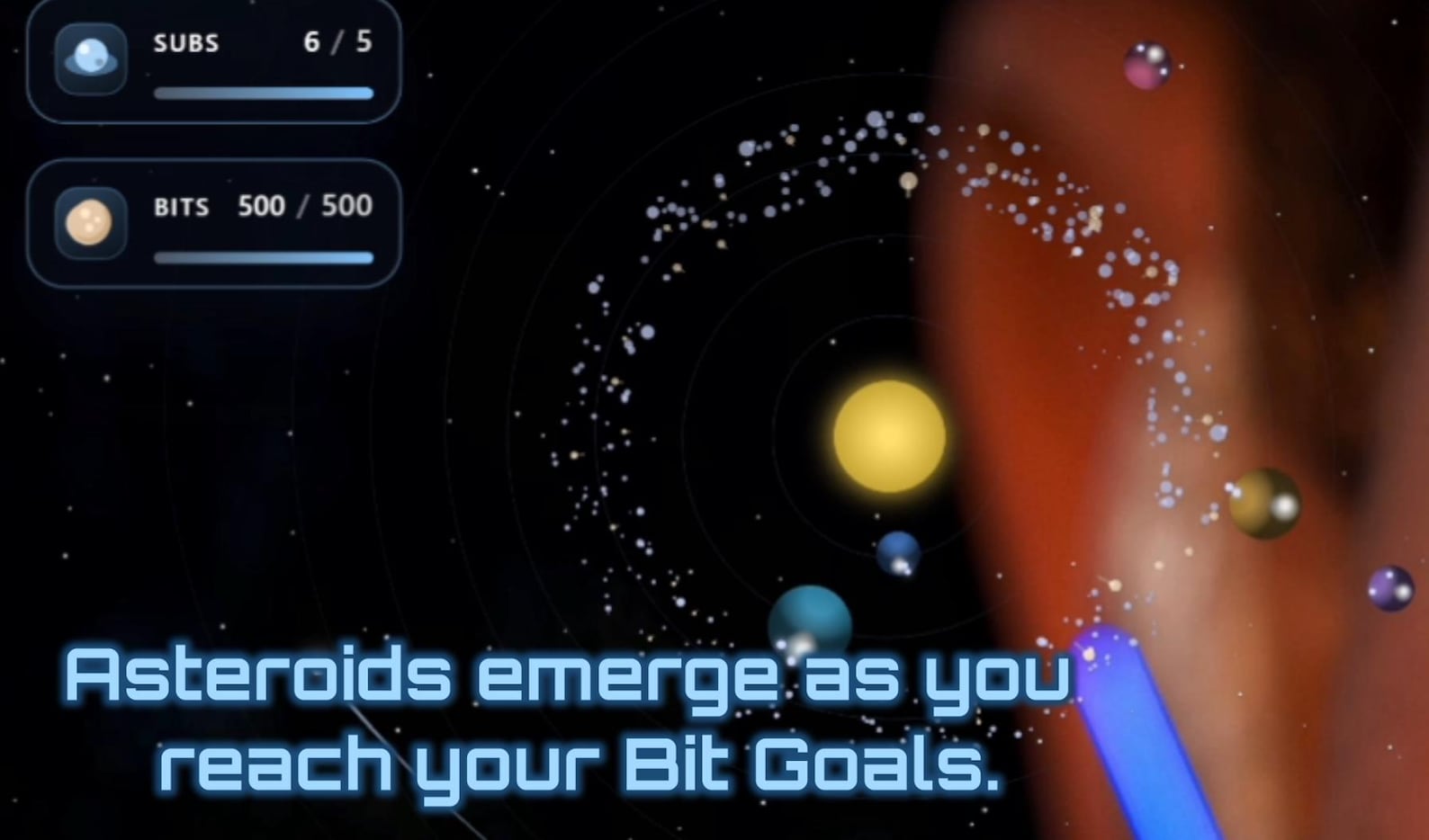 Interactive Space Goal Tracker: Twitch Overlay for Streamelements - Etsy