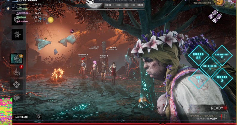 Dead by Daylight DBD Live Stat Tracker Overlay | Twitch & OBS | Instant ...
