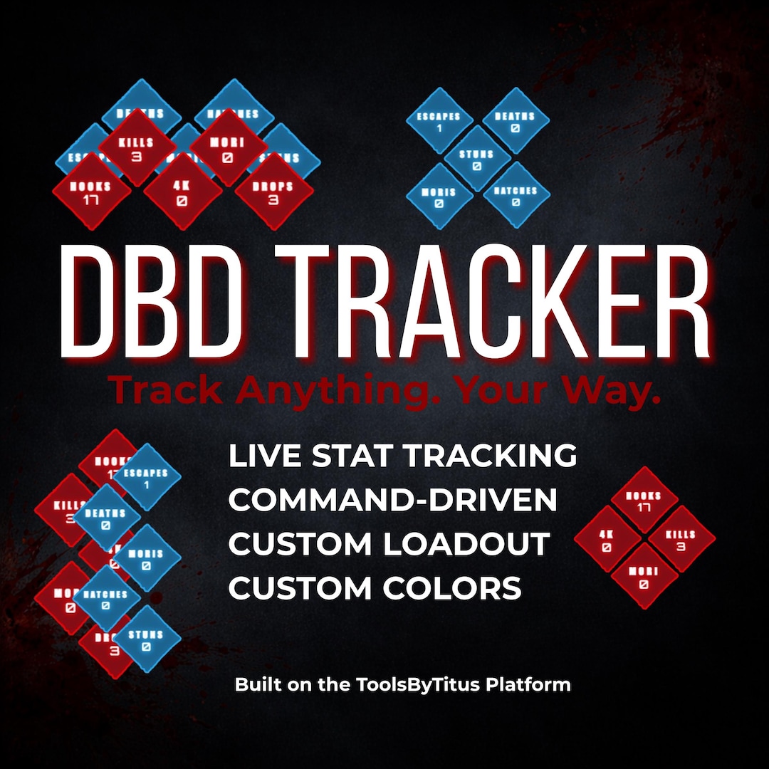 Dead by Daylight DBD Live Stat Tracker Overlay | Twitch & OBS | Instant ...