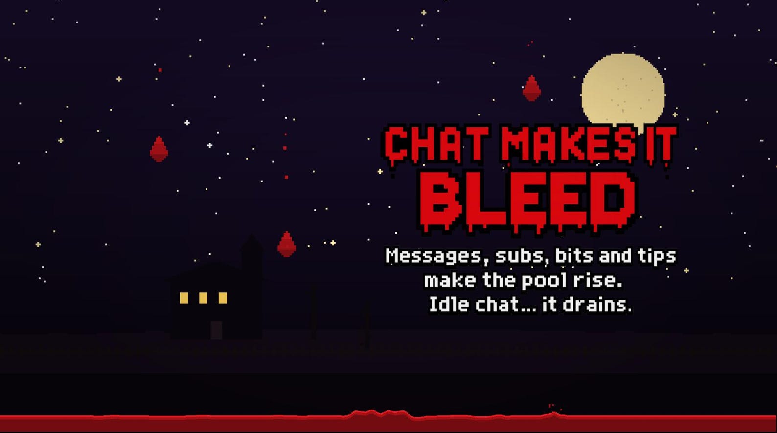 Pixel Blood & Goo Overlay | Animated Twitch Chat Widget | Interactive ...