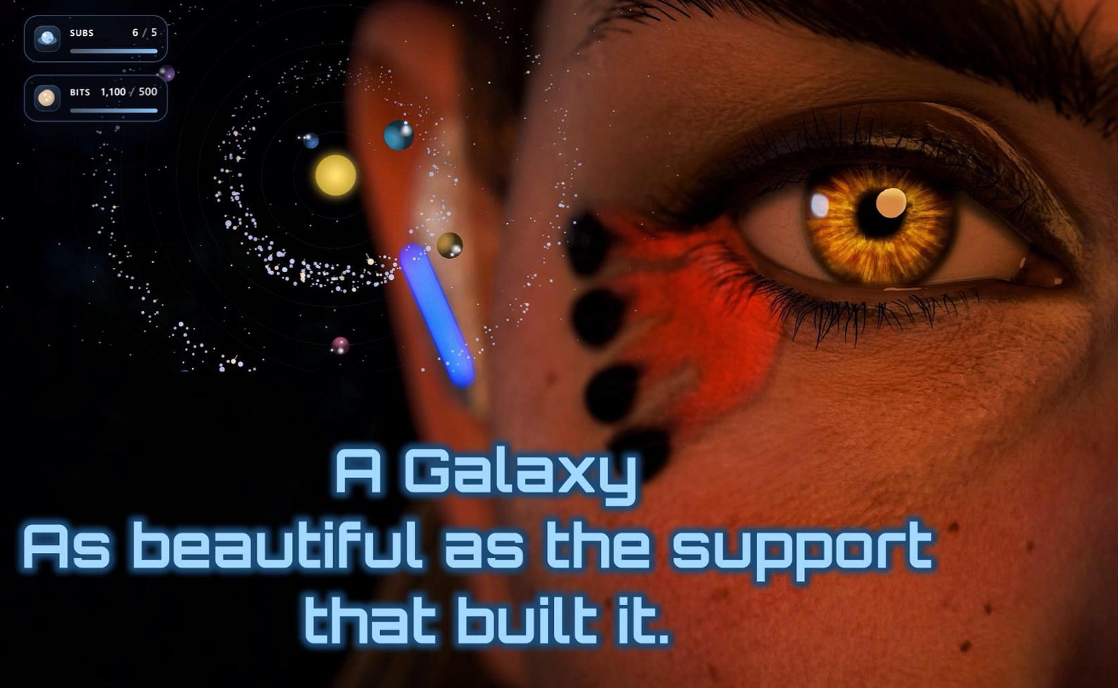Interactive Space Goal Tracker: Twitch Overlay for Streamelements - Etsy