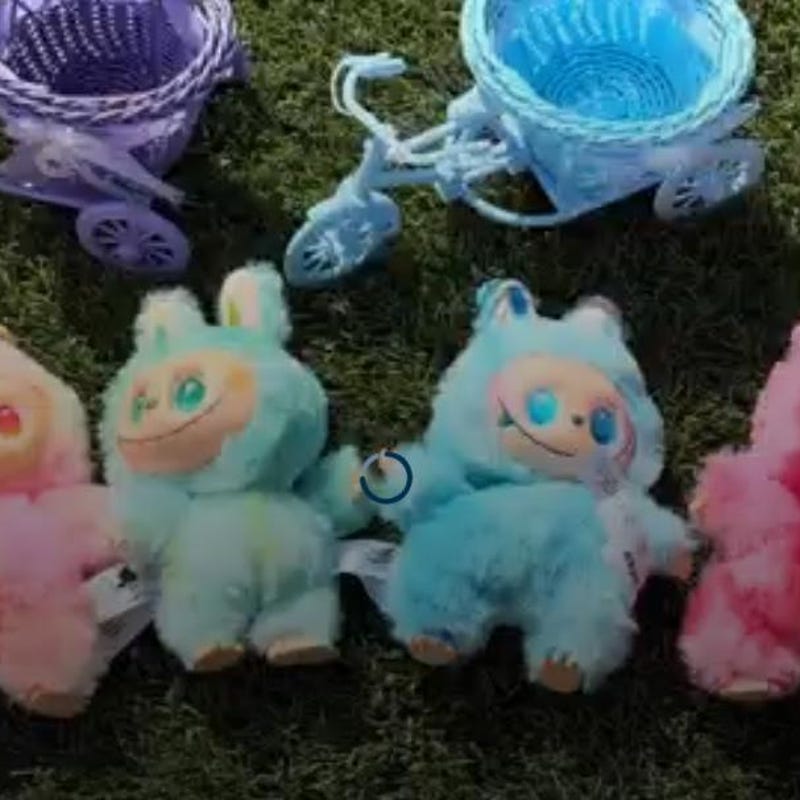 Labubu Gray With Rainbow Teeth - Etsy Australia