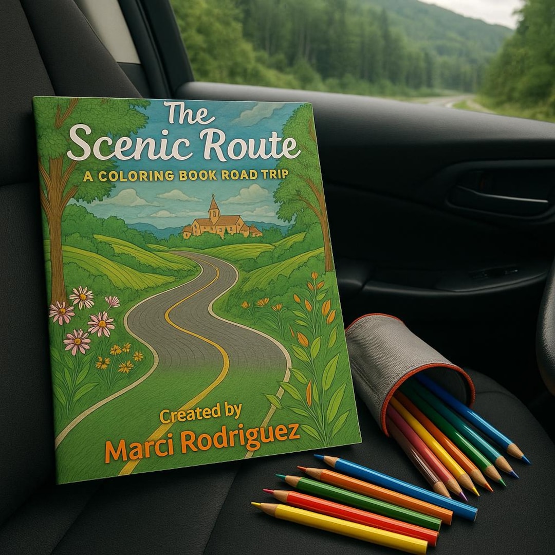 The Scenic Route Coloring Book – Travel Adventure Road Trip Scenes ...