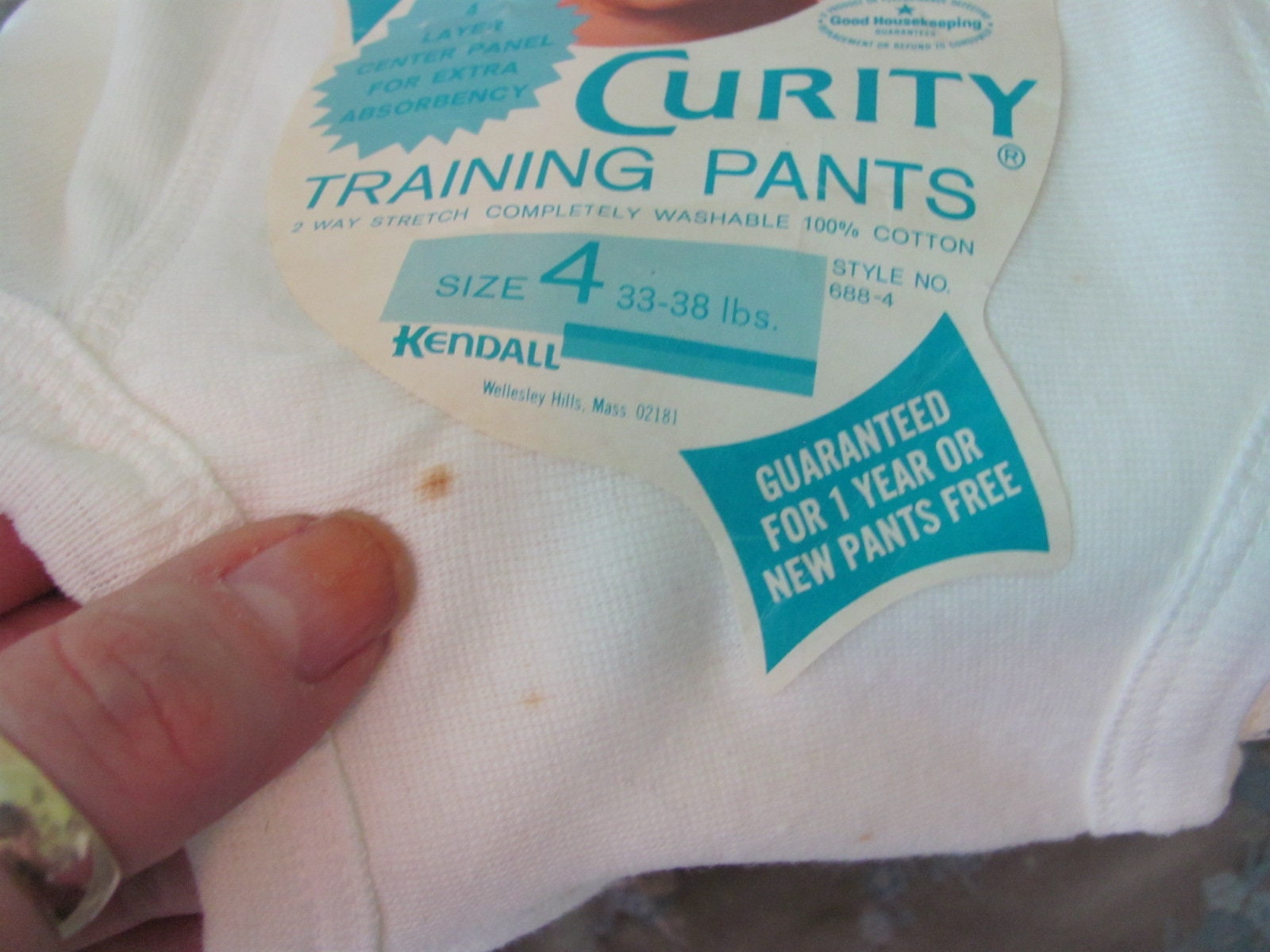 Vintage Mid Century Curity Training Pants Underwear for Toddlers ...