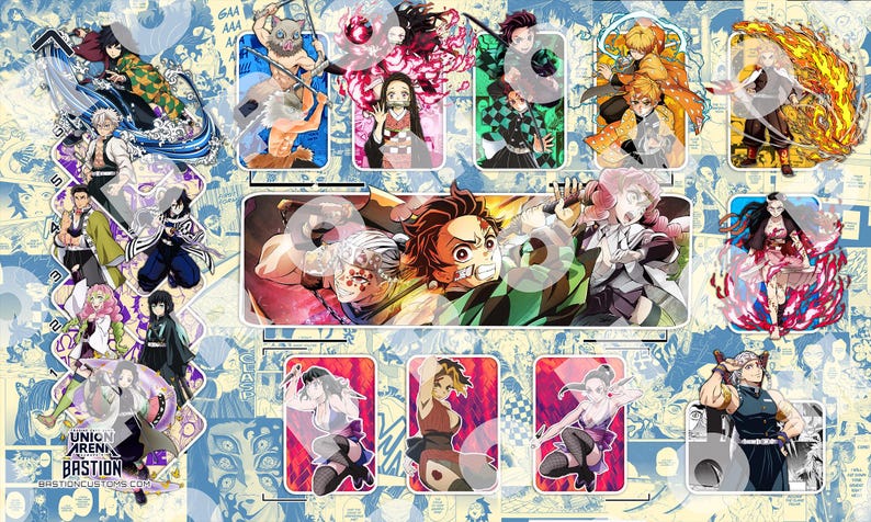 Demon Slayer - Union Arena Playmat - Etsy