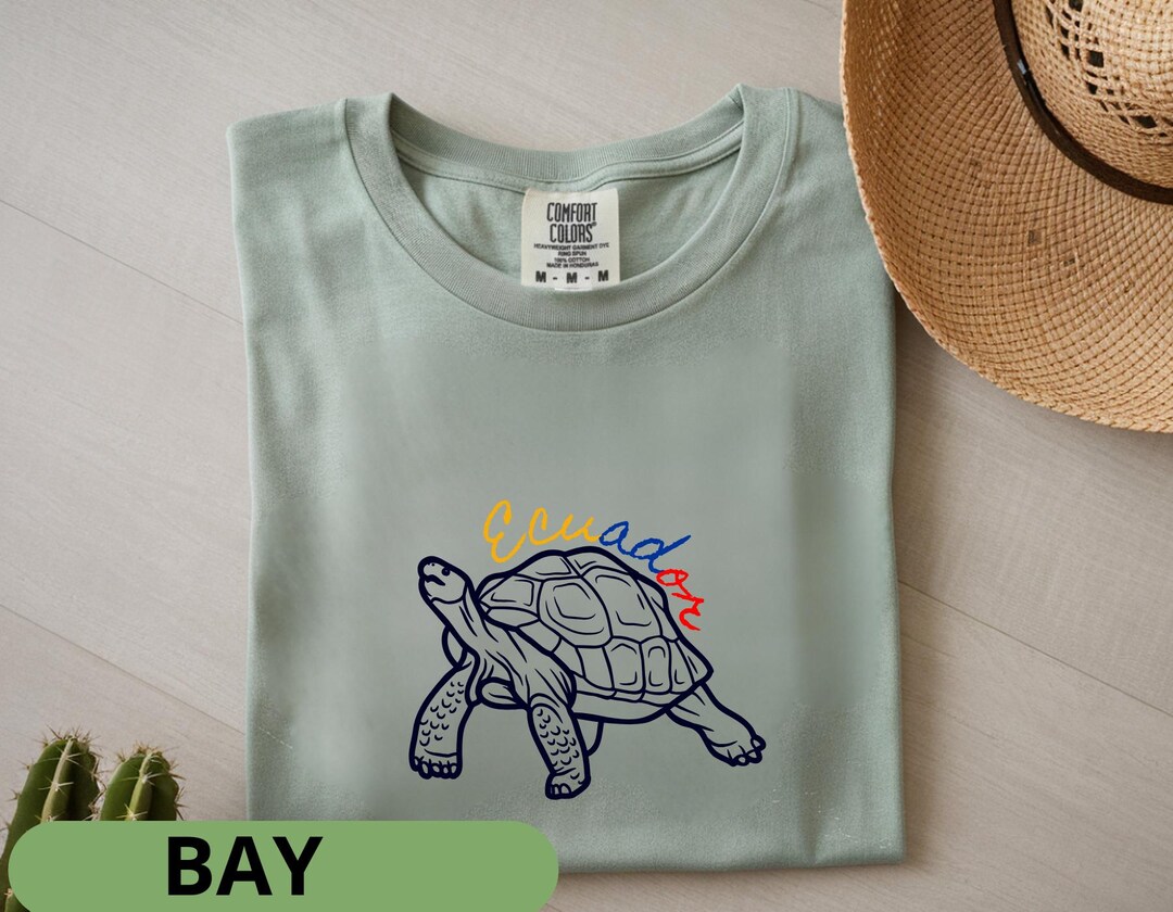 Ecuador Flag Galápagos Tortoise T-shirt: Ecuadorian Pride Souvenir - Etsy