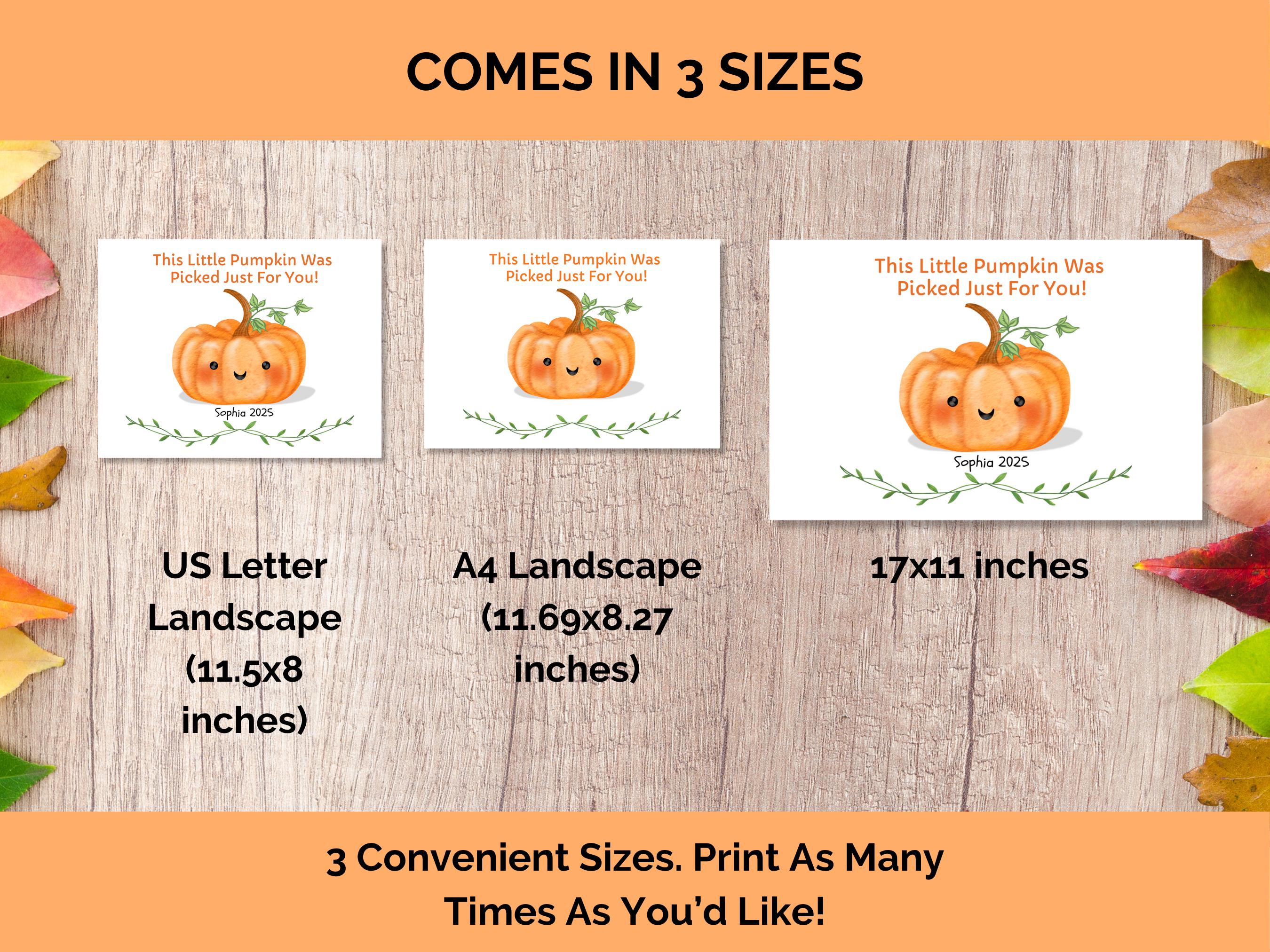 Little Pumpkin Handprint Art for Photo Frame | Printable Kids Crafts ...
