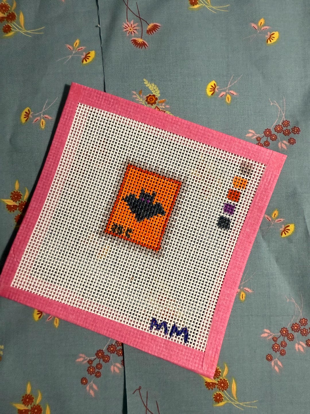 Halloween Stamp Bat Needlepoint Canvas - Etsy