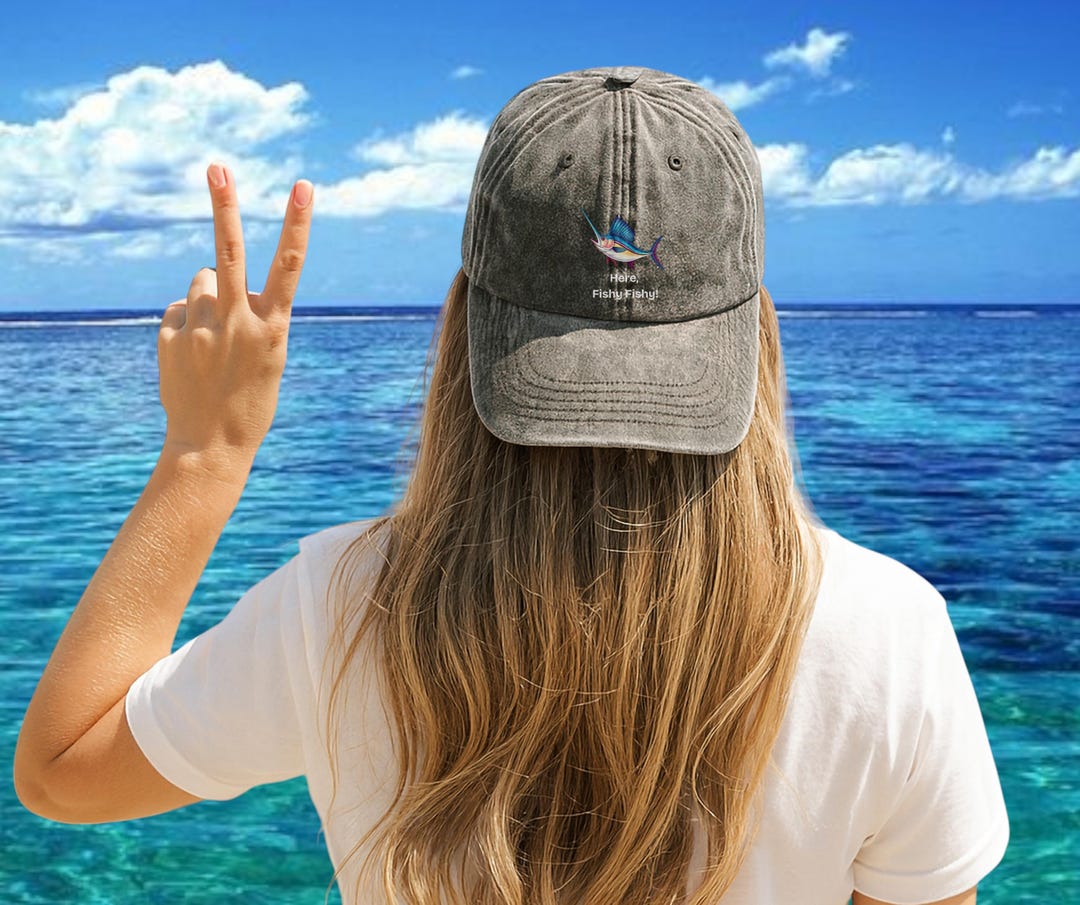 Funny Fishing Hat, Fishing Hat, Fishing Cap, Fish Fear Me, Funny Fish ...