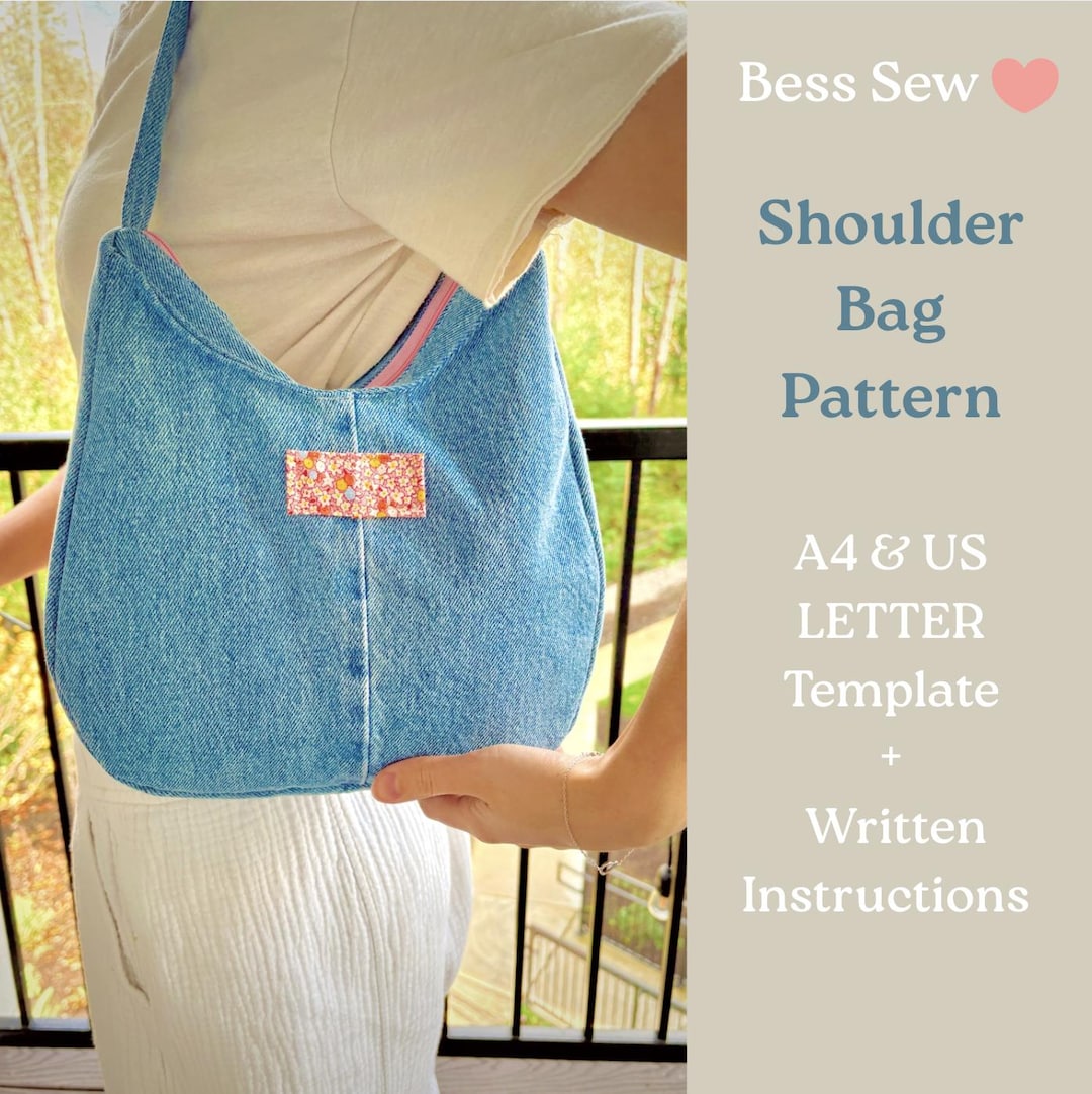 Jeans Bag Digital PDF Pattern for Sewing | Bag Sewing Pattern PDF ...