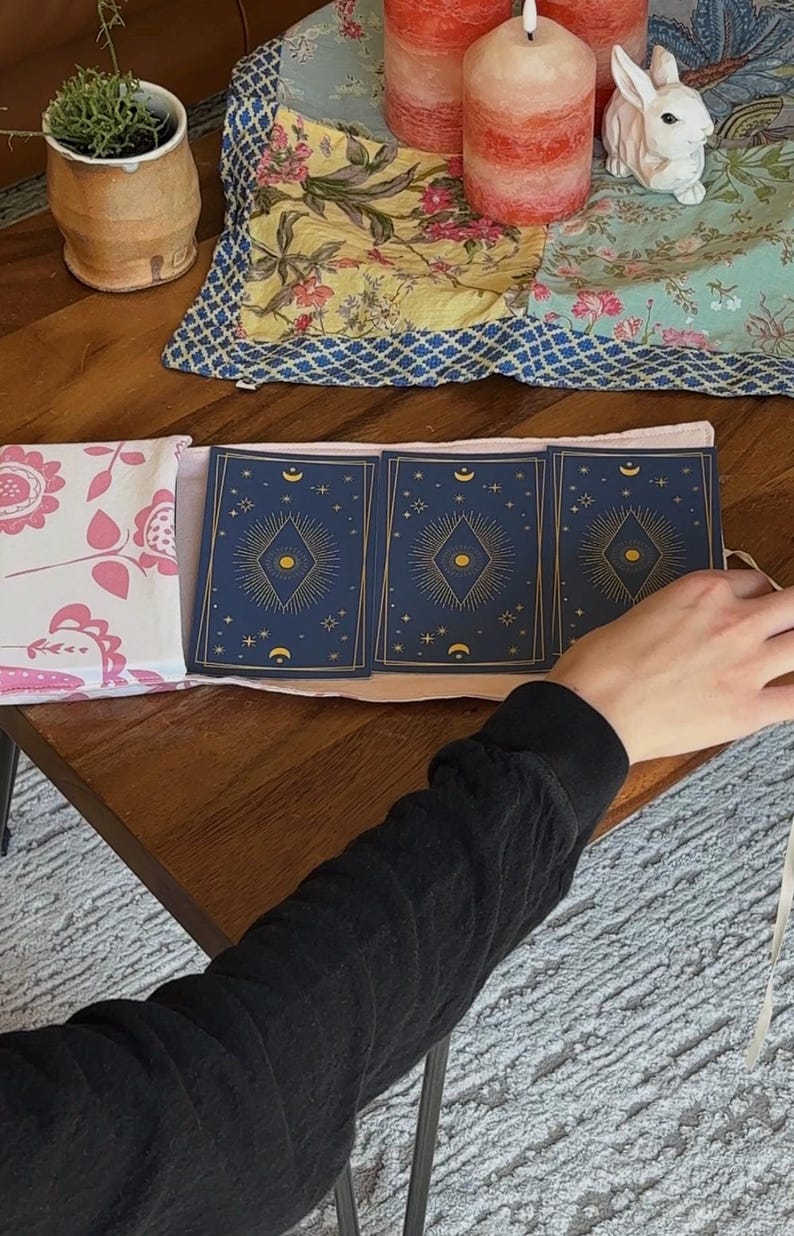 Tarot Card Case Pattern - Tarot Card Bag Sewing Pattern - DIY Tarot ...