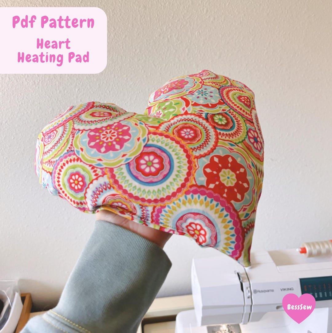 Rice Heating Pad Sewing Pattern - Microwave Heart Heating Pad Pattern ...
