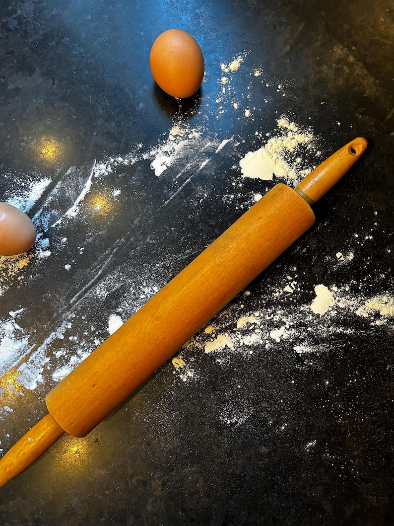 Vintage Wooden Rolling Pin - Etsy