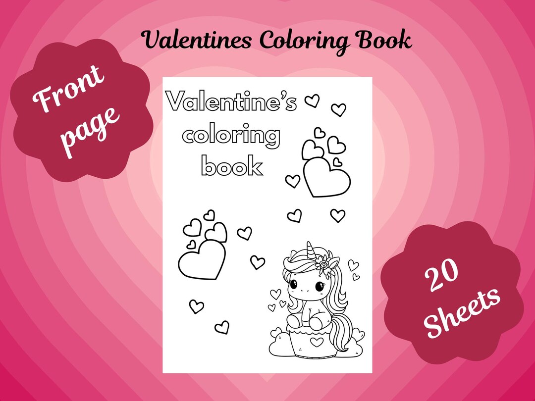 Valentine’s Day Coloring Pages – Printable Kids Valentine Activity ...