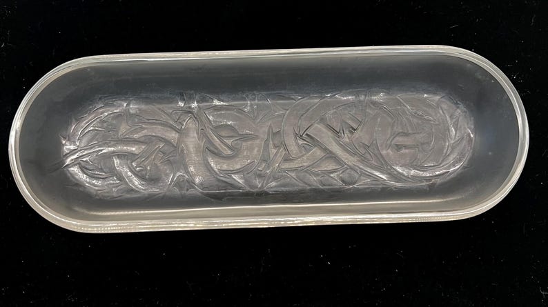 Rene Lalique Epines Art Glass Dresser Comb Tray Thorn Motif Satin ...