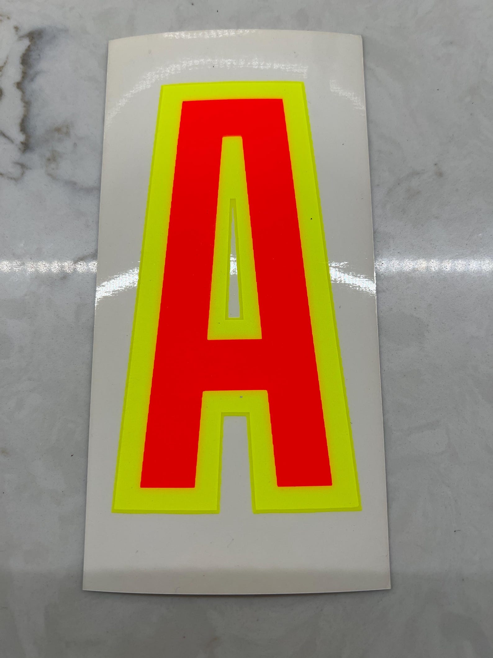 Vintage Neon Red and Yellow Stick on Decal LETTERS Numbers - Etsy