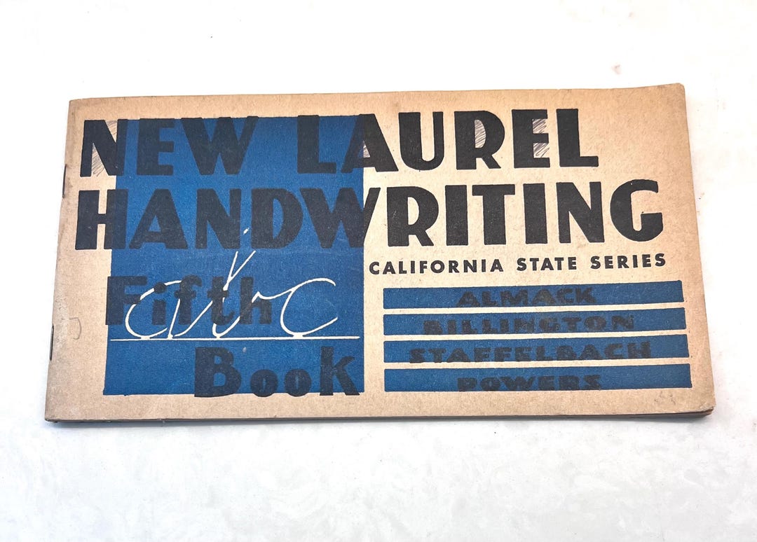 Vintage New Laurel Handwriting California Textbook 1950s Penmanship - Etsy