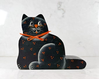 Tole Painted Cat - Etsy