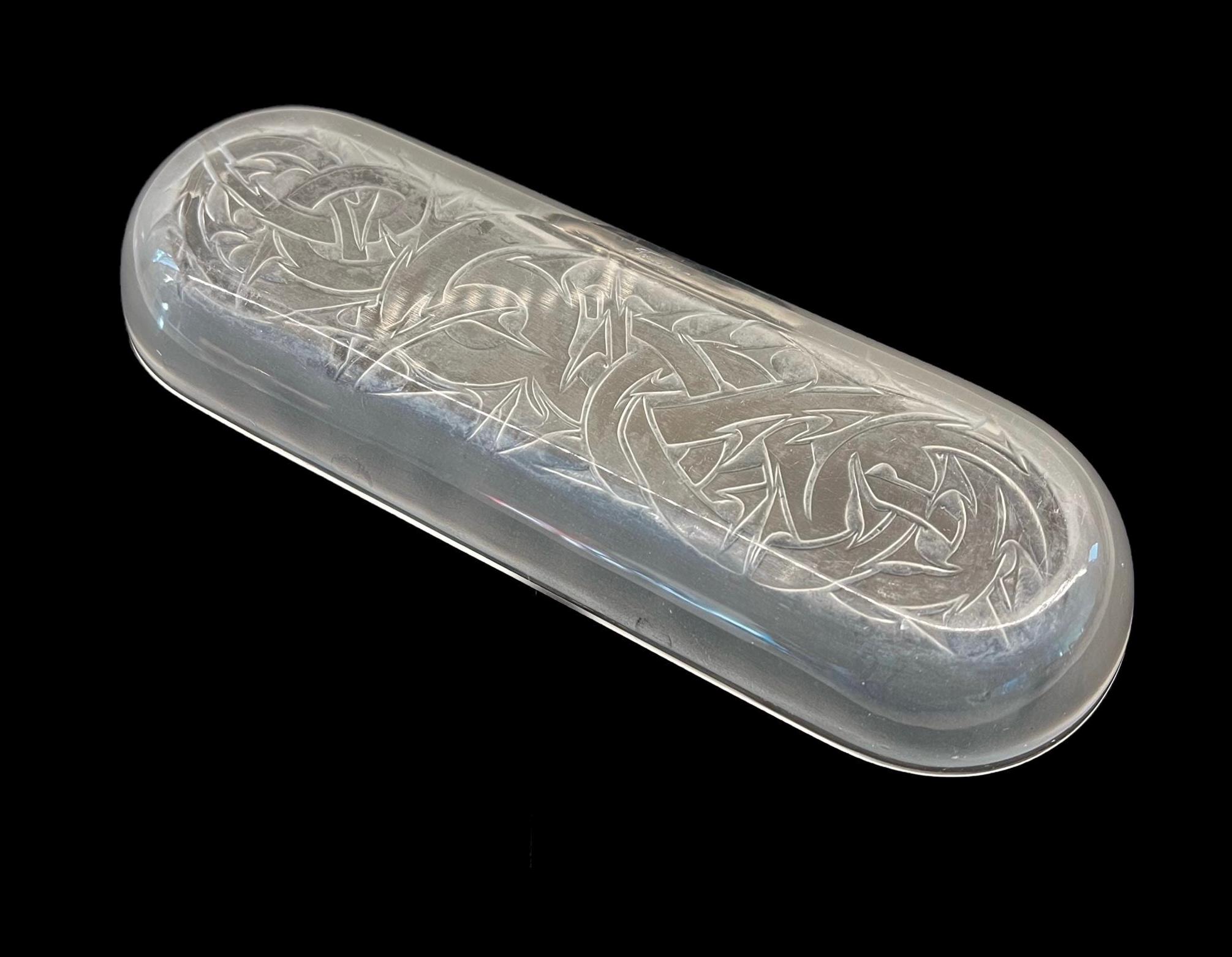 Rene Lalique Epines Art Glass Dresser Comb Tray Thorn Motif Satin ...