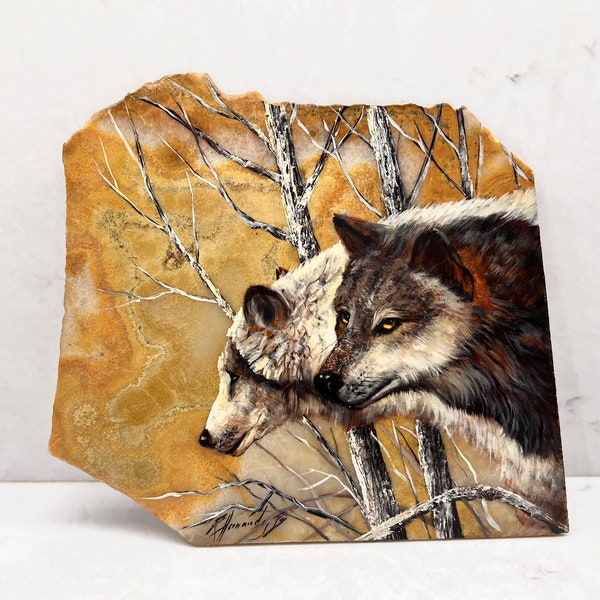 Wolf Painting - Etsy