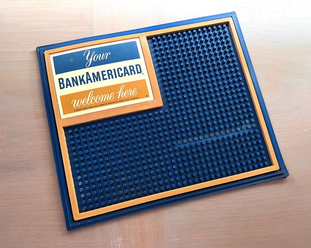 Vintage Bank Americard Store Counter Coin Mat C1970s - Etsy