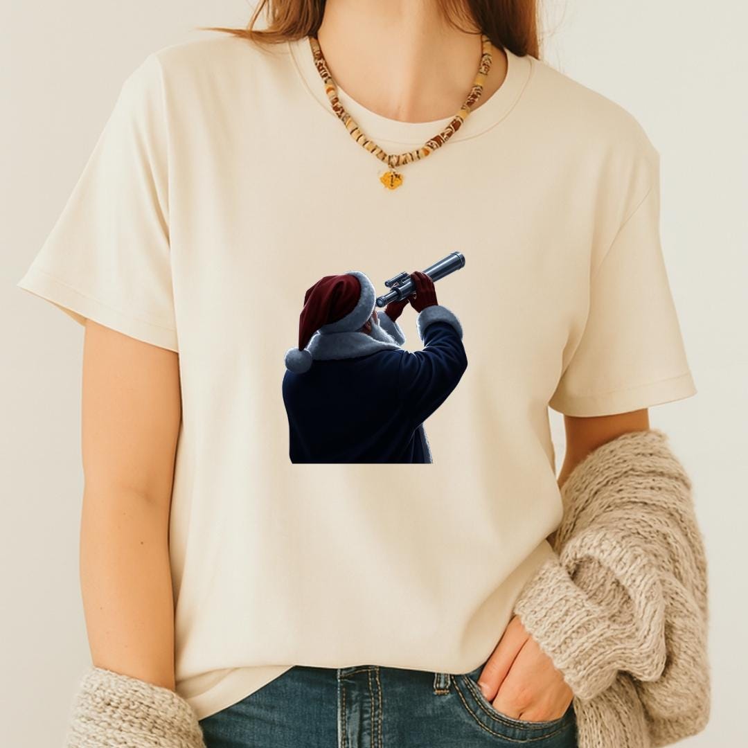 Santa Stargazing PNG | Astronomer Santa Sublimation Design | Christmas ...